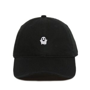 dsgn by dna ghost baseball cap embroidered cotton adjustable dad hat black