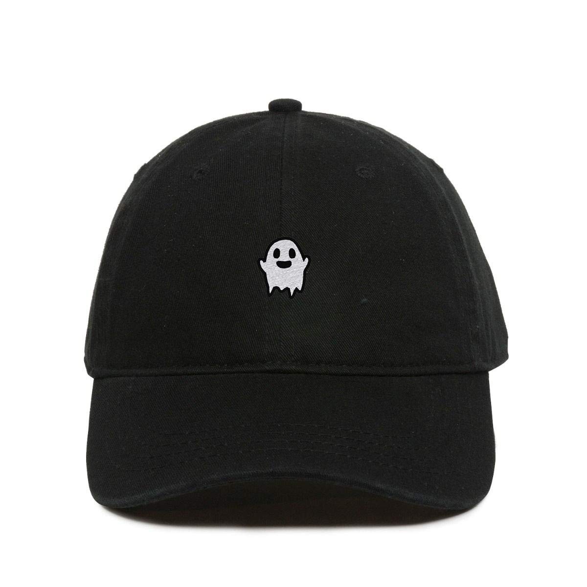 DSGN By DNA Ghost Baseball Cap Embroidered Cotton Adjustable Dad Hat Black