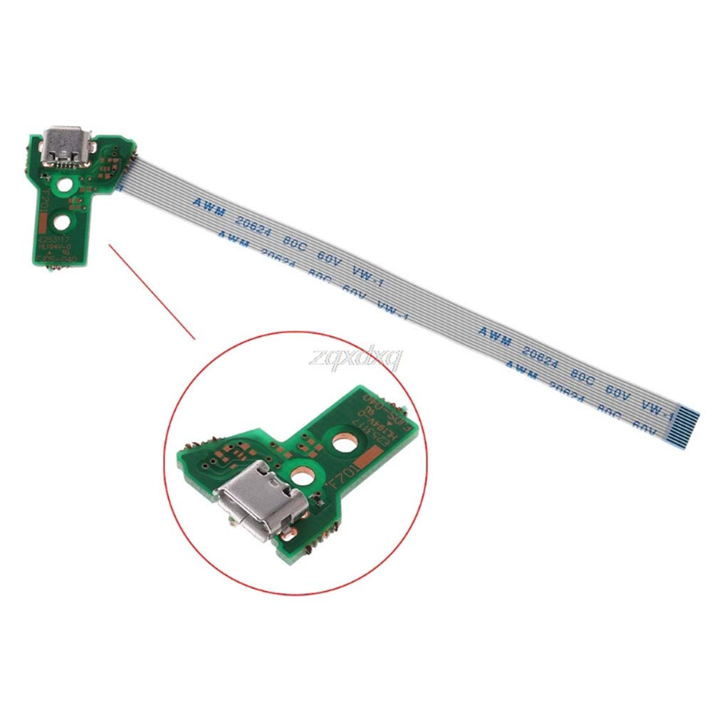 USB Charging Port Socket Board JDS-040 JDS 040 for Sony Playstion 4 PS4 Controller + 12 Pin Ribbon Cable