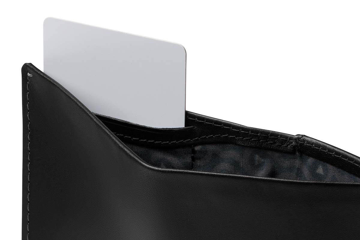 Bellroy Note Sleeve, Slim Leather Wallet, RFID Editions Available (Max. 11 Cards and Cash) - Black