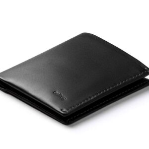 Bellroy Note Sleeve, Slim Leather Wallet, RFID Editions Available (Max. 11 Cards and Cash) - Black