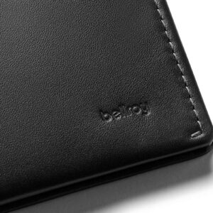 Bellroy Note Sleeve, Slim Leather Wallet, RFID Editions Available (Max. 11 Cards and Cash) - Black