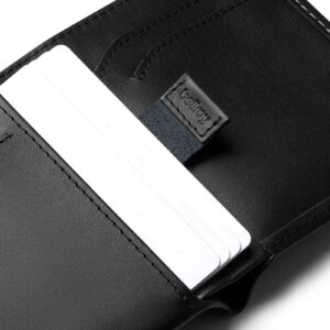 Bellroy Note Sleeve, Slim Leather Wallet, RFID Editions Available (Max. 11 Cards and Cash) - Black