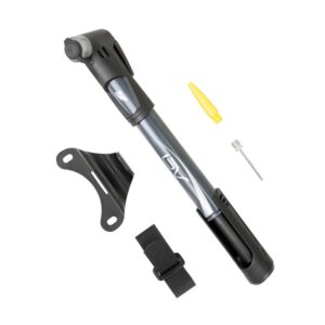 bv mini bike pump portable frame pump, 120psi high pressure - smart valve fits presta & schrader