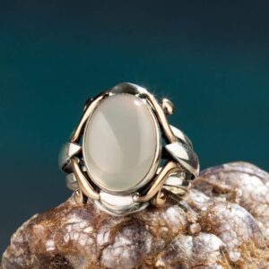 mysilverworld Solid 925 Sterling Silver White Agate Stone Payitaht Sultan Abdulhamid Ring (12)