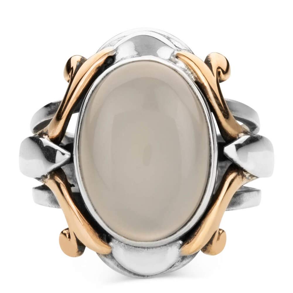 mysilverworld Solid 925 Sterling Silver White Agate Stone Payitaht Sultan Abdulhamid Ring (12)