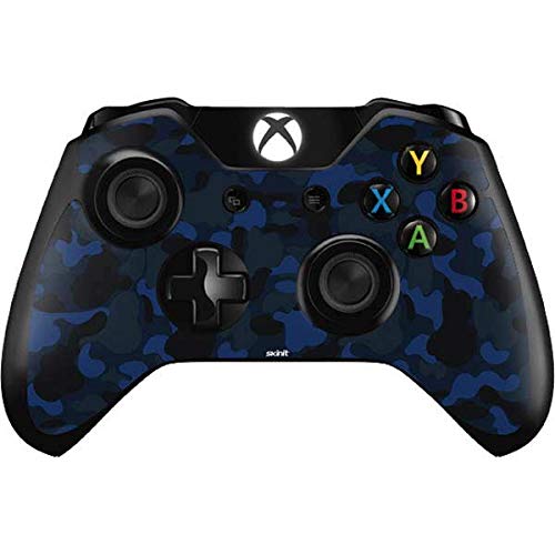 Skinit Decal Gaming Skin Compatible with Xbox One Controller - Originally Designed Blue Street Camo Design