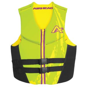 airhead swoosh kwik-dry neolite life jacket, us coast goard approved type iii life jacket, adult and youth sizes