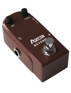 azor ap311 spring reverb guitar effect pedal with true bypass aluminium alloy case