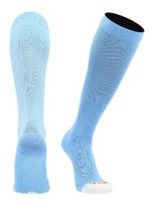 madsportsstuff pro line over the calf baseball socks (columbia blue, small)