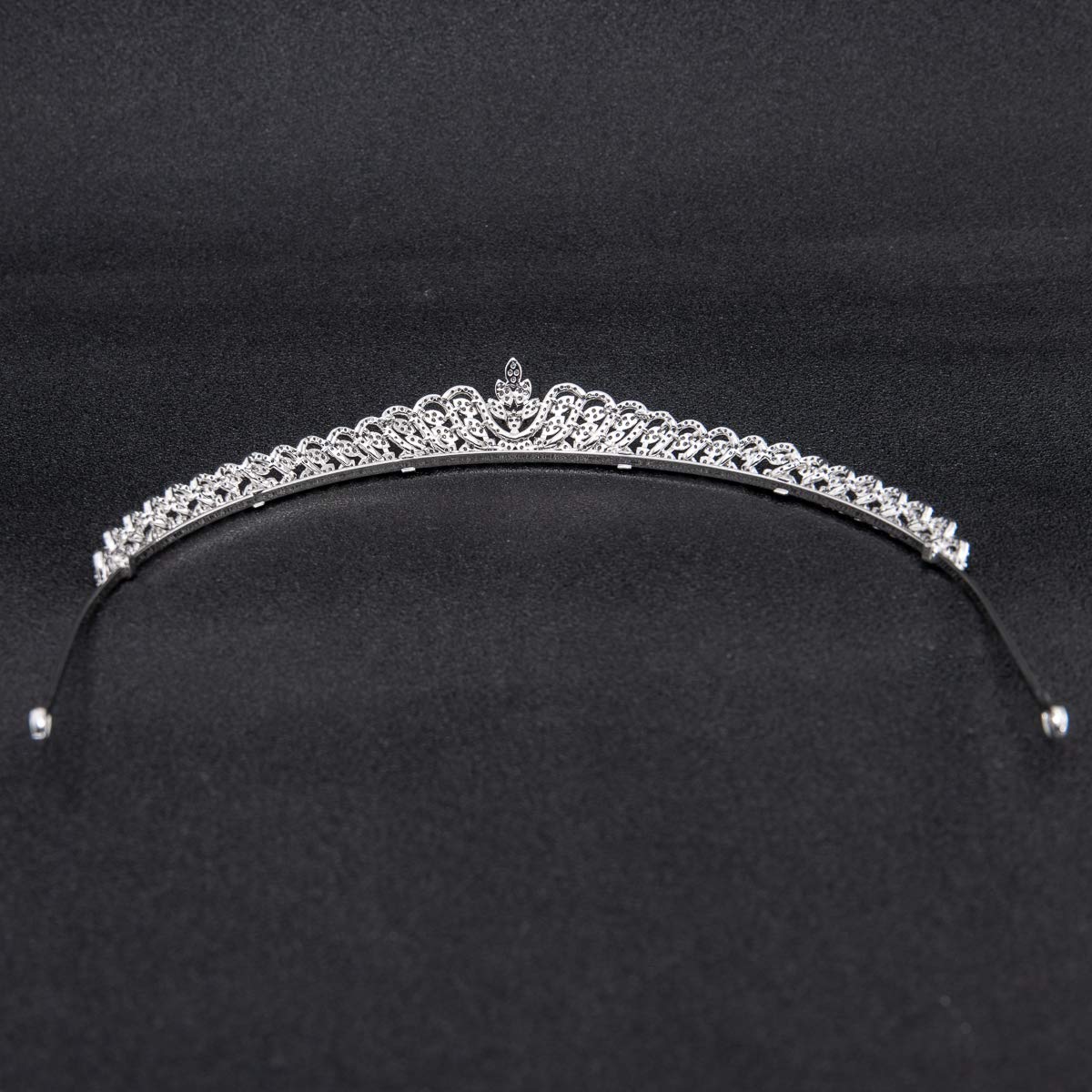 Sepbridals CZ Cubic Zirconia Tiara for Wedding,Crystals Bridal Diadem Crown for Hair Accessories CH10219