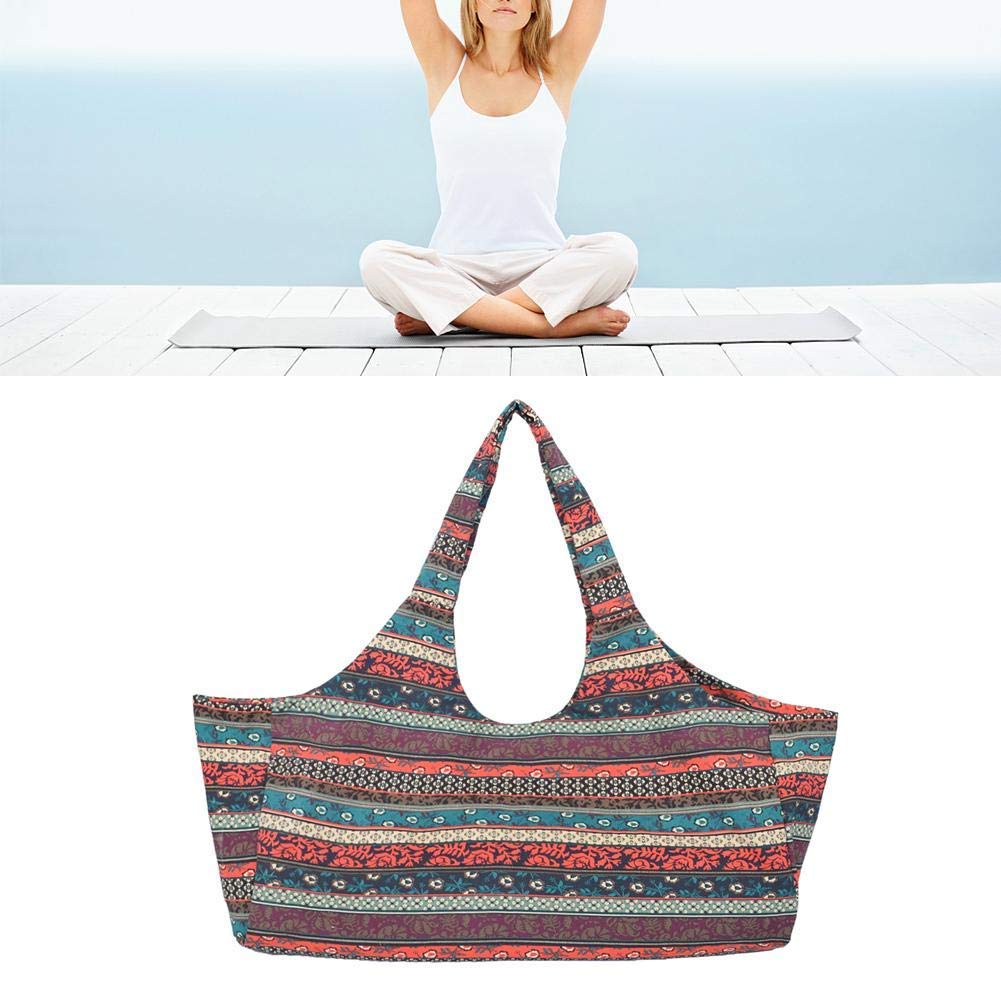 Yoga Mat Bag, Large Capacity Yoga Kit Bag Canvas Yoga Bag Storage Like Yoga Mat, Yoga Roller, Towel, Wallet, Mobile Phone Pilates Bag, Gym Bag