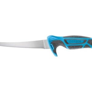 Gerber Gear Controller - Saltwater Fishing Fillet Knife for Fishing Gear - Cyan, 6 Inches