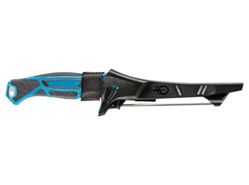 Gerber Gear Controller - Saltwater Fishing Fillet Knife for Fishing Gear - Cyan, 6 Inches