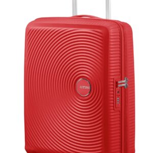 American Tourister Soundbox - Spinner Small Expandable Hand Luggage, 55 cm, 41 liters, Red (Coral Red)