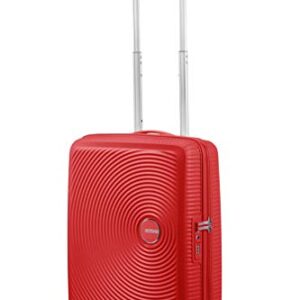 American Tourister Soundbox - Spinner Small Expandable Hand Luggage, 55 cm, 41 liters, Red (Coral Red)