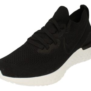 Nike Men's Epic React Flyknit Running Shoes, Black/Gunsmoke, 11