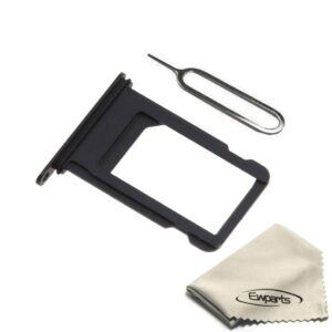 ewparts replacement part for iphone 8 sim card tray (black)