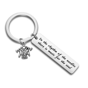 gzrlyf crocheter gift knitting lovers gifts keychains for knitters gifts (keychain)