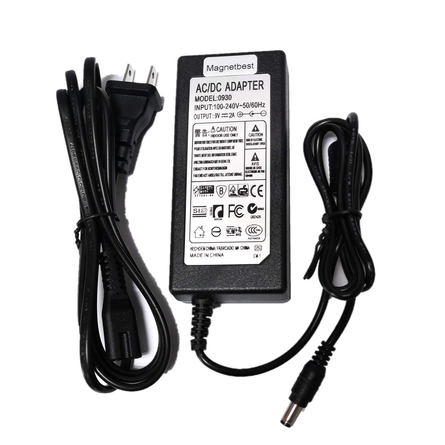 9V 2A Replacement AC DC Adapter Charger for Roland PSB-1U Drum Piano Keyboard Adapter Po Power Supply with US AC Cable