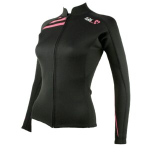 tusa sport womens 2mm neoprene wetsuit top, small, black