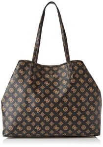 guess vikky large tote, brown