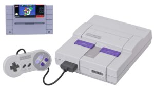 super nintendo snes bundle with super mario world (renewed)