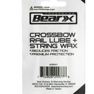 Bear X Crossbow Rail Lube and String Wax,White,One Size