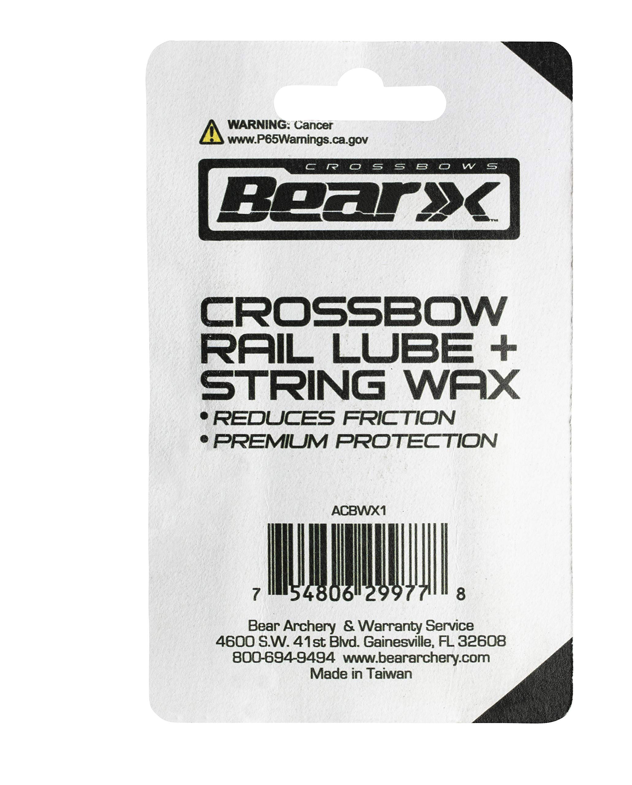 Bear X Crossbow Rail Lube and String Wax,White,One Size