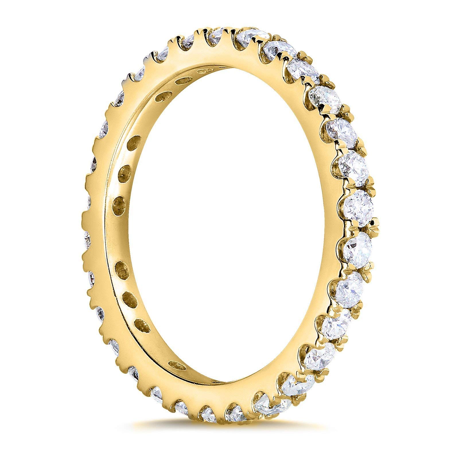 Kobelli 1ct Lab Grown Diamond Eternity Gold Band - white-gold / 5.5