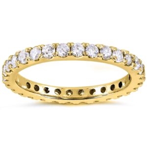 Kobelli 1ct Lab Grown Diamond Eternity Gold Band - white-gold / 5.5