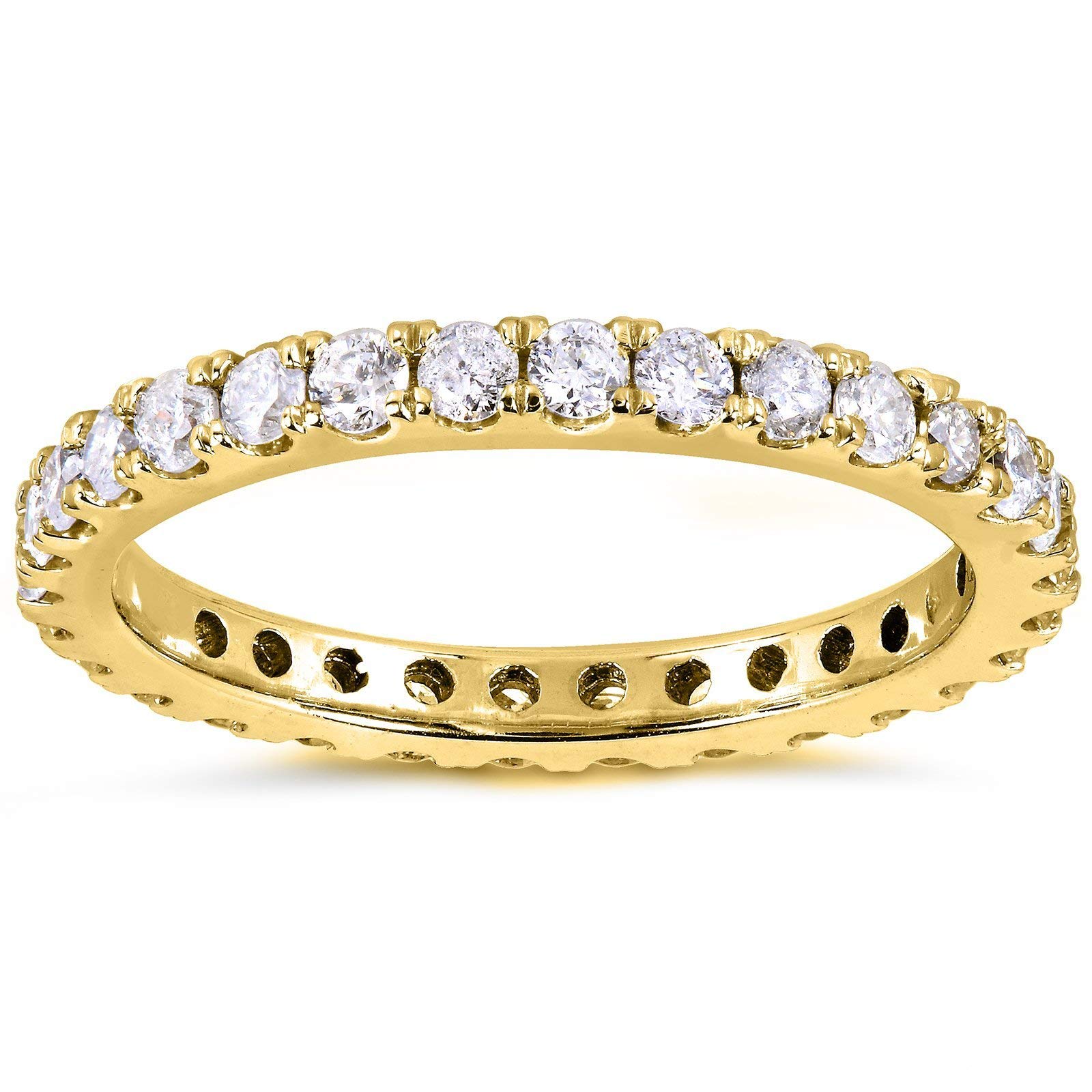 Kobelli 1ct Lab Grown Diamond Eternity Gold Band - white-gold / 5.5