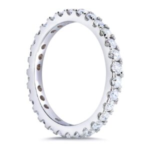 Kobelli 1ct Lab Grown Diamond Eternity Gold Band - white-gold / 5.5