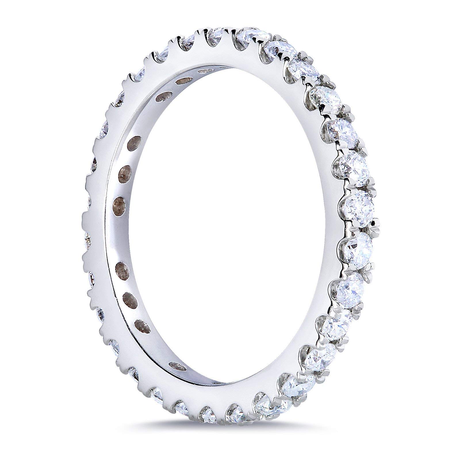 Kobelli 1ct Lab Grown Diamond Eternity Gold Band - white-gold / 5.5