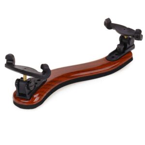 nanyi violin shoulder rest for 4/4 and 3/4 with collapsible and height adjustable feet, imitation wood grain.