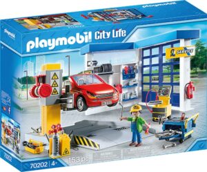 playmobil car repair garage