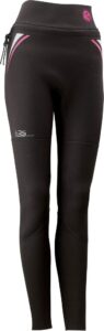 tusa sport womens 2mm neoprene wetsuit pants, large, black