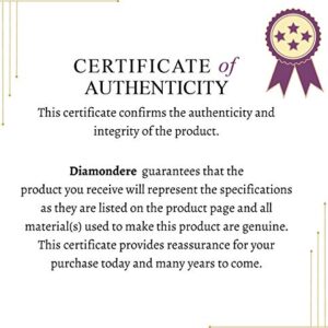 Diamondere Certified Moissanite Engagement Ring in 14K White Gold | 0.41 Carat Moissanite Knot Solitaire Ring for Women, US Size 7