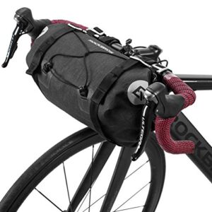 rockbros bikepacking bike handlebar bag 7l-14l waterproof large dry pack bicycle front bag roll for mtb mountain road drop-bar bikes bar