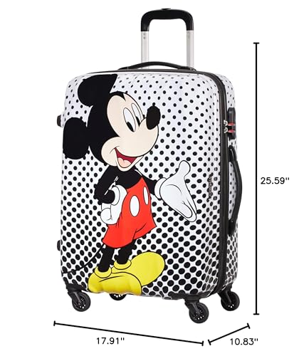 American Tourister Hand Luggage, Multicolour (Mickey Mouse Polka Dot), 65 Centimeters