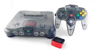 nintendo 64 system - video game console - smoke (renewed)