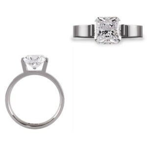 b.tiff 2 ct cushion cut engagement ring