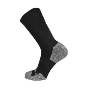 new balance 1 pack run foundation cushioned crew socks, black, medium