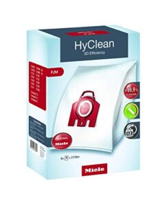 qualtex miele hyclean 3d fjm type microfiber dust bags for miele canister vacuum cleaners - 9917710