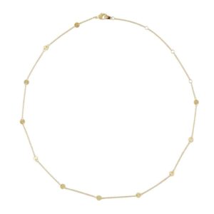 honeycat milky way disc chain necklace in gold, rose gold, or silver | minimalist, delicate jewelry (gold)