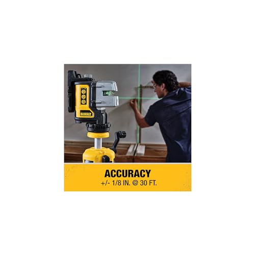 DEWALT Laser Level, Multi-Line, Green, 30-Foot Range (One Size)