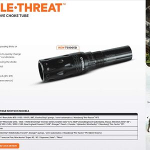 TRUGLO 12 Gа Double-Threat CNC-Machined Dove Choke Tubes | Quickly Adjust for Long-Range Passing Shots or Close-Range Decoy Shots, Benelli Crio