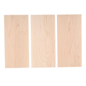 Guitar Veneer, 3Pcs Maple Wood Guitar Head Veneer Shell Sheet Headplate Replacement