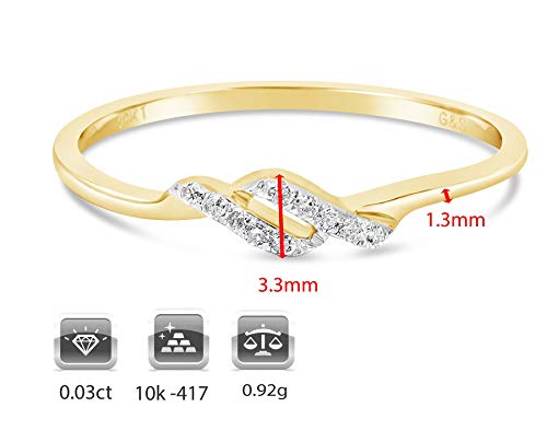 White gold cute diamond ring_O