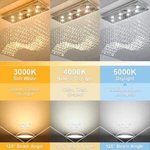 winshine GU10 LED Bulb, 50W Halogen Equivalent, 5000K Daylight, GU10 Light Bulbs Halogen Replacement for Track Lighting, MR16 Shape 2 Prong Base, 120°Beam Angle 550LM 120V CRI85+ Non-Dimmable 6 Pack